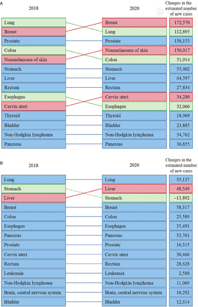 Changing profiles of cancer burden worldwide and in China: a secondary ...