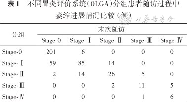 OLGA胃炎评价标准在胃黏膜癌前状态和癌前病变风险评估中的价值 - 中华医学杂志