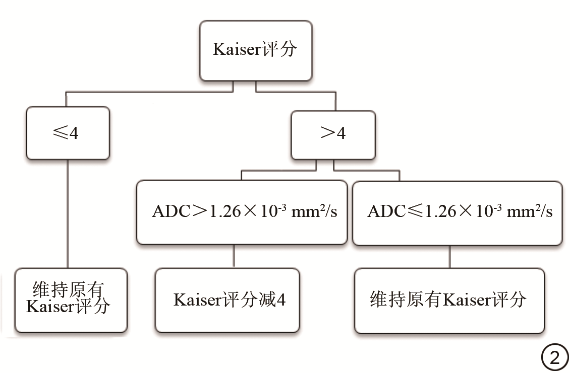 Kaiser评分与表观扩散系数评价乳腺病灶的对比研究 - 磁共振成像