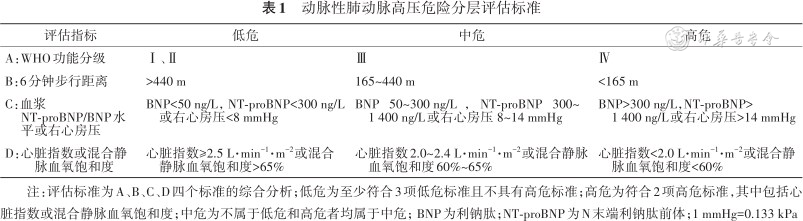 心脏磁共振定量T 1 mapping成像在肺动脉高压危险分层中的应用价值